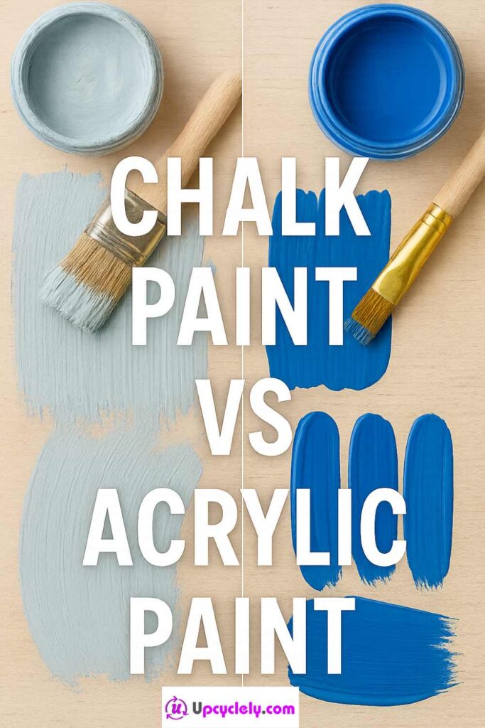 Chalk Paint vs Acrylic Paint - Upcyclely - Changing The World Through Mindful Creations