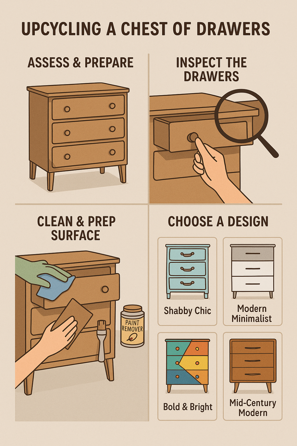 How to Upcycle Chest of Drawers - Upcyclely - Changing The World ...