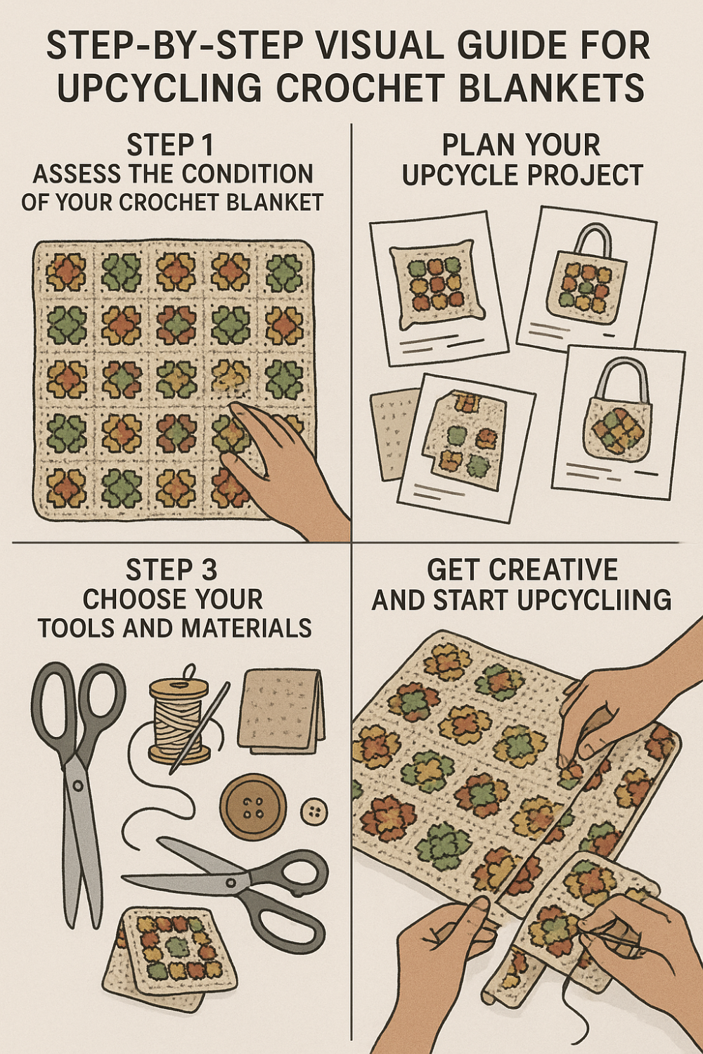How to Upcycle Crochet Blankets - Upcyclely - Changing The World ...