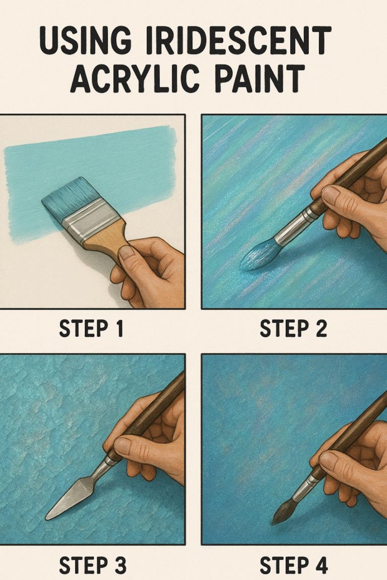 How to Use Iridescent Acrylic Paint - Upcyclely - Changing The World Through Mindful Creations