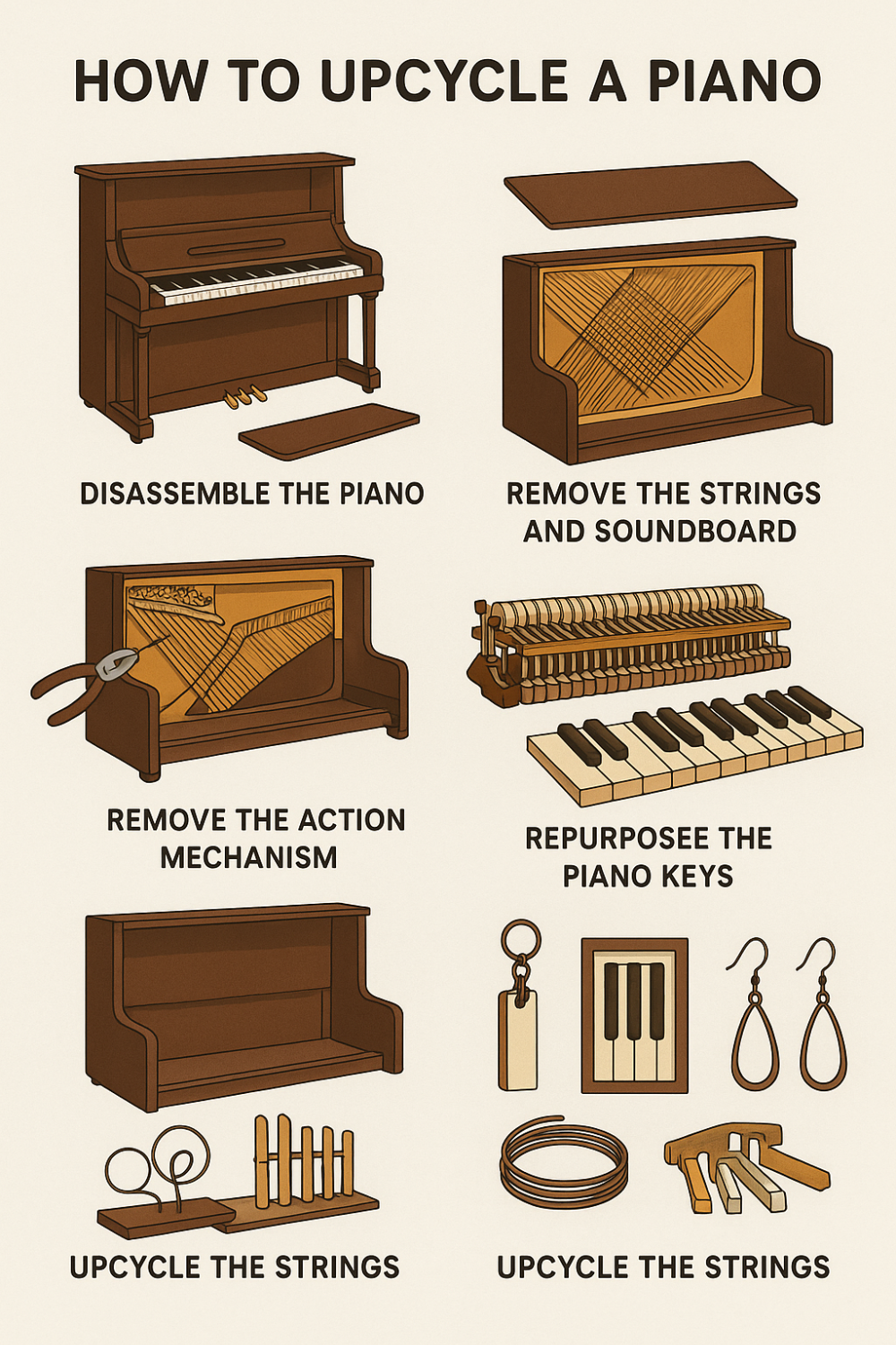How to Upcycle a Piano - Upcyclely - Changing The World Through Mindful ...