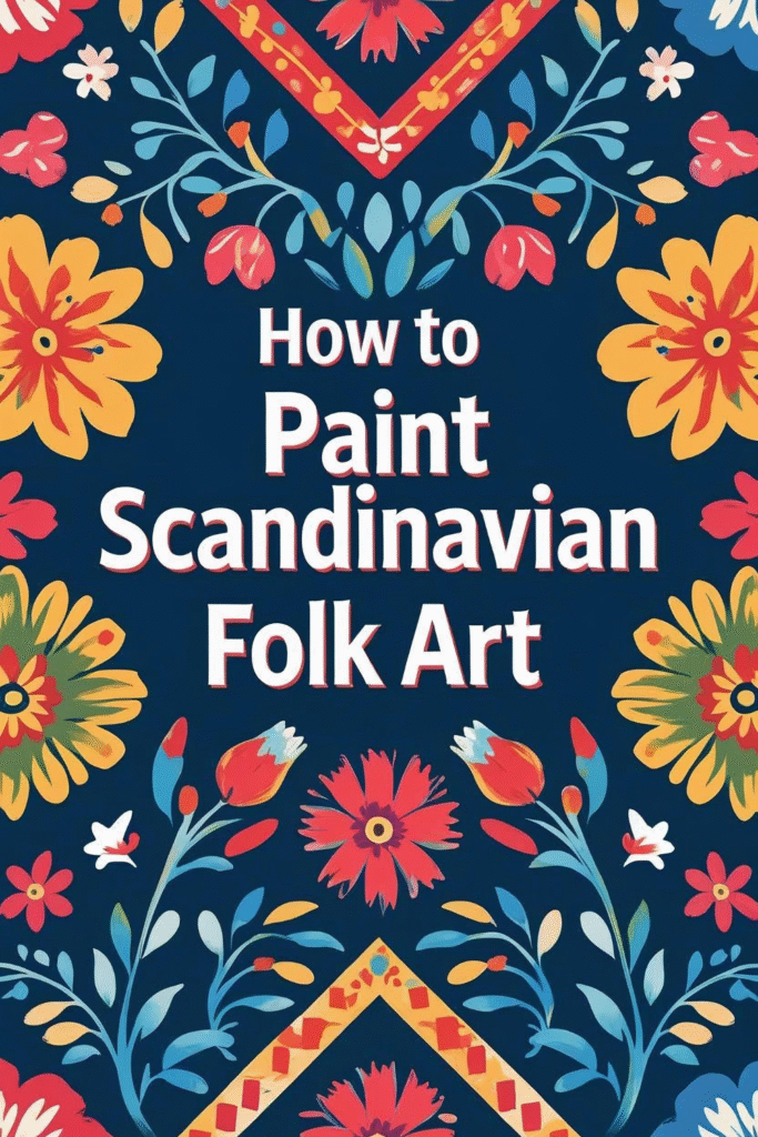 How to Paint Scandinavian Folk Art - Upcyclely - Changing The World ...