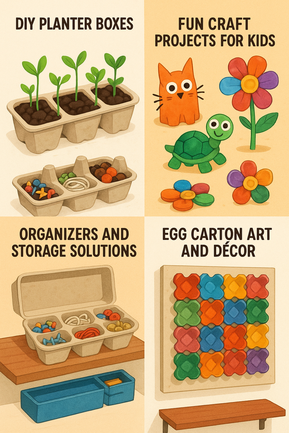 How to Repurpose Egg Cartons: Creative Ideas for a Sustainable Home ...
