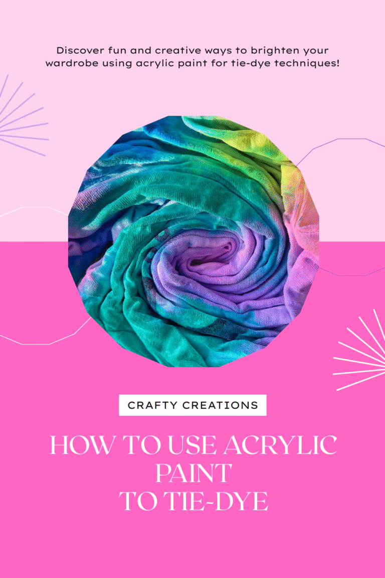 How to Use Acrylic Paint to Tie Dye - Upcyclely - Changing The World ...