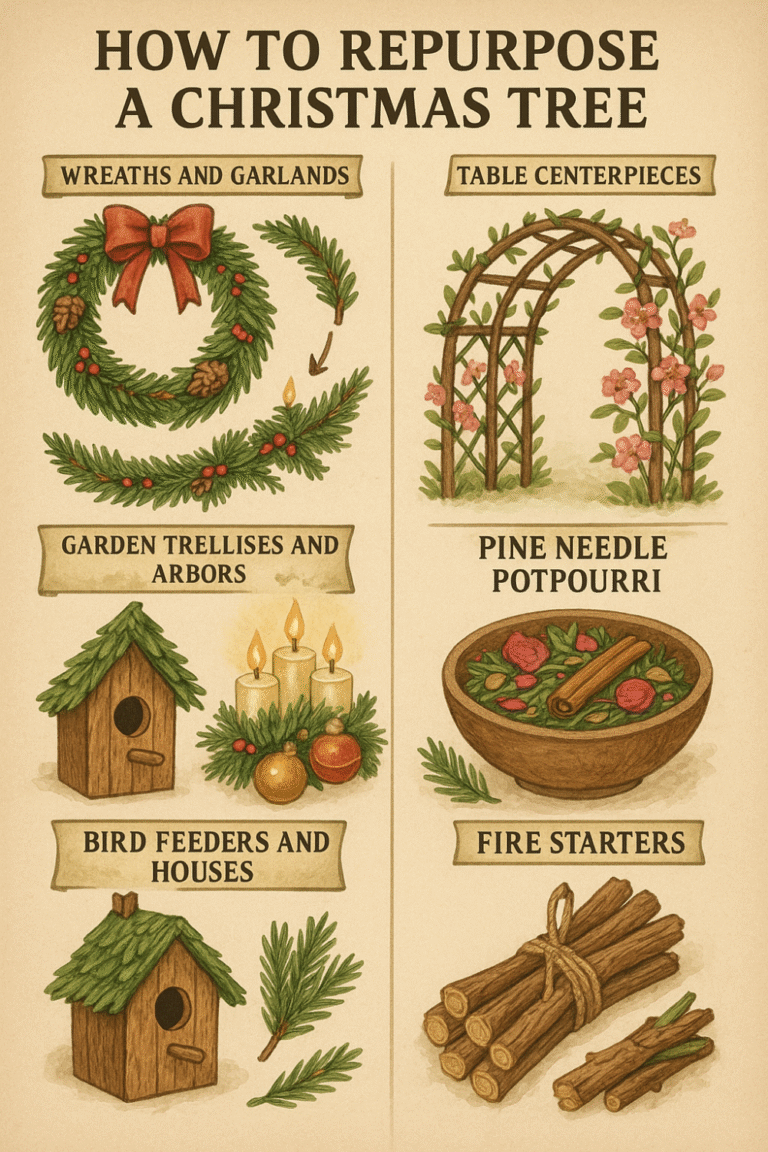 How to Repurpose Christmas Tree - Upcyclely - Changing The World ...