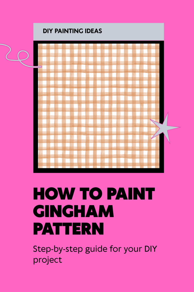 How to Paint a Gingham Pattern: Step-by-Step Guide for Beginners - Upcyclely - Changing The ...