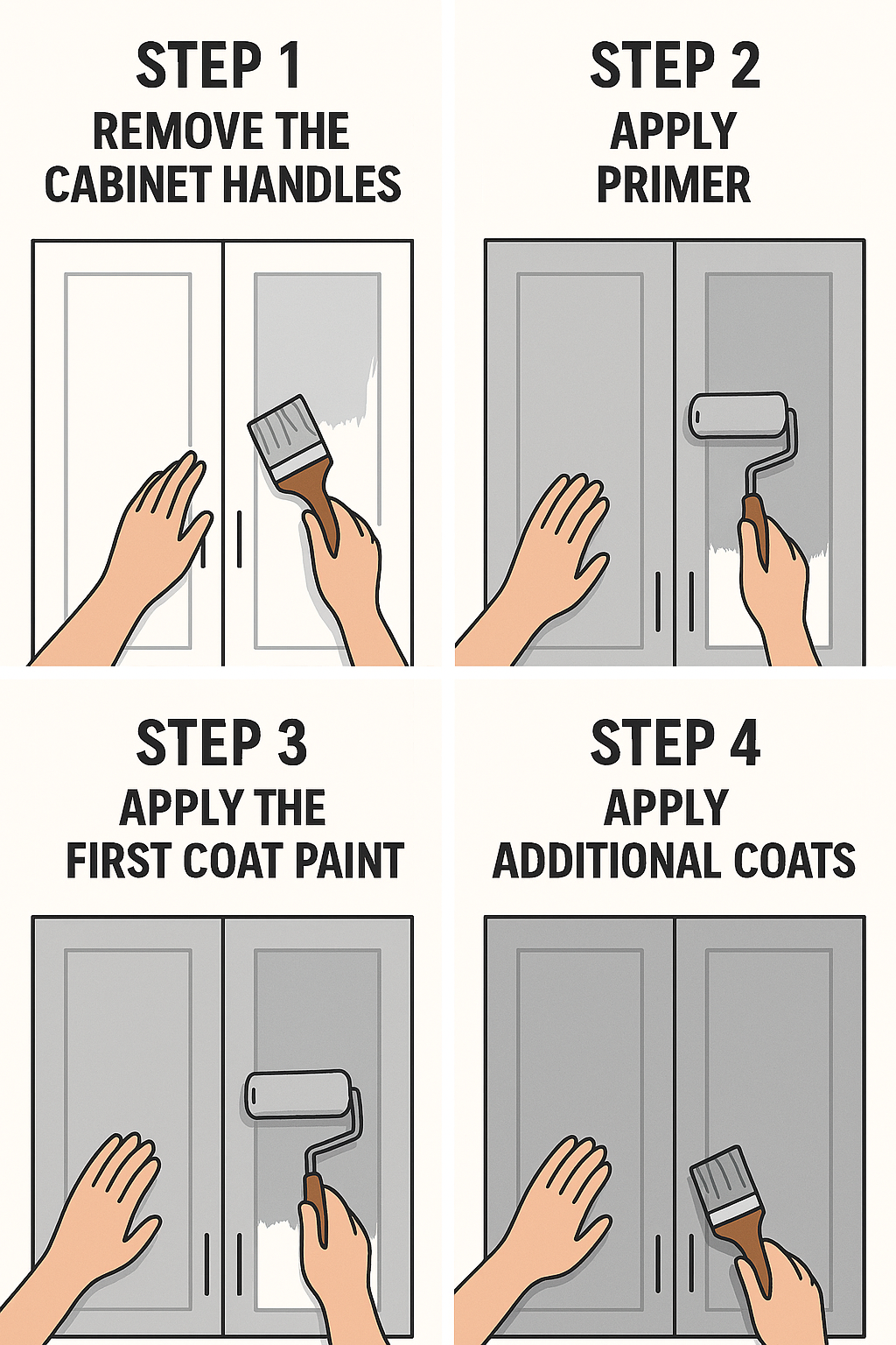 How to Spray Paint Cabinet Handles: A Step-by-Step Guide for a Perfect ...